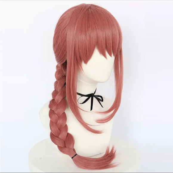 Hair | Chainsaw Man Makima Cosplay Wig Long Red Braided Hair | Poshmark